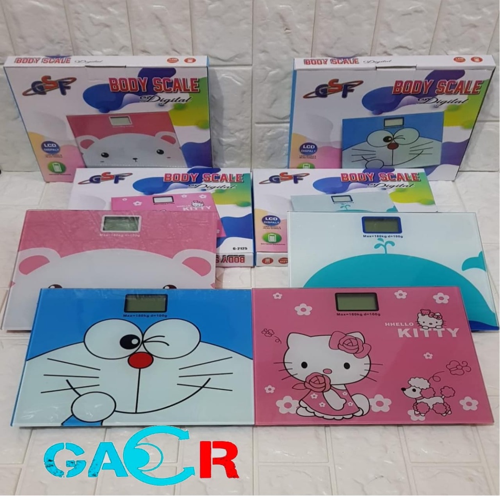 Jual Timbangan Badan Mini Digital Design Kartun 180 KG Timbangan Anak ...