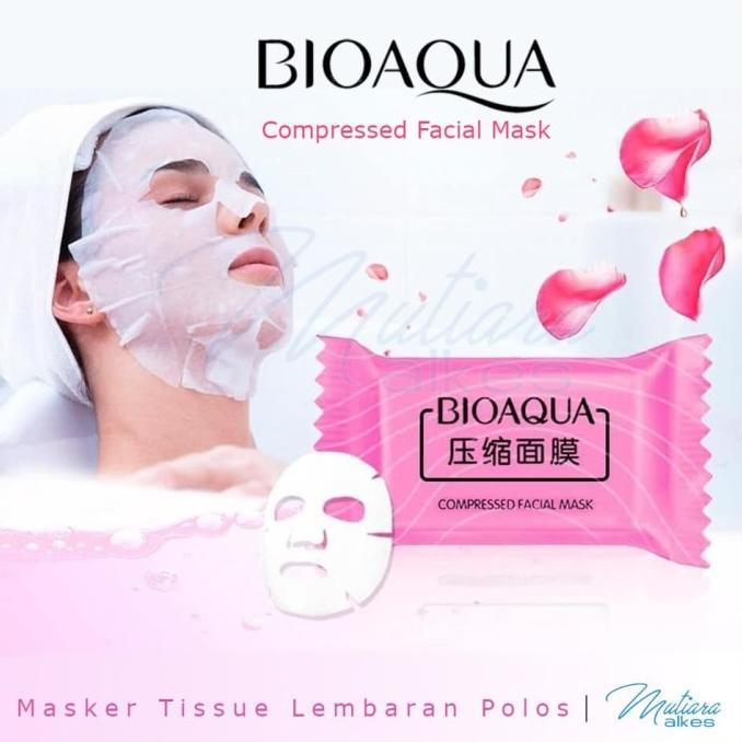 Jual BIOAQUA Compressed Paper Mask Sheet / Tablet Mask / Masker Kertas ...