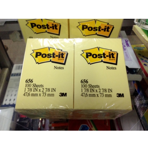 Jual 3M Post it Sticky Notes tipe 656 Yellow | Shopee Indonesia