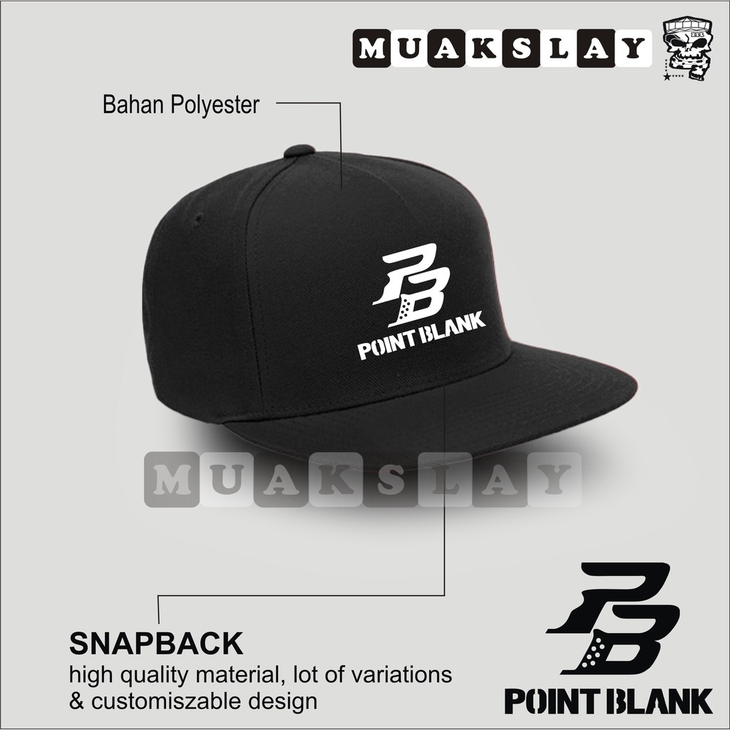 Jual TOPI SNAPBACK POINT BLANK or GAMBAR CUSTOME BEST SELLER | Shopee ...