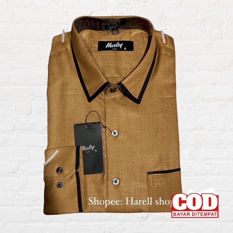 Jual Bukn Alisan Kemeja Harley warna gold tua / brown beige Flannel ... Jual Bukn Alisan Kemeja Harley warna gold tua / brown beige Flannel ...
