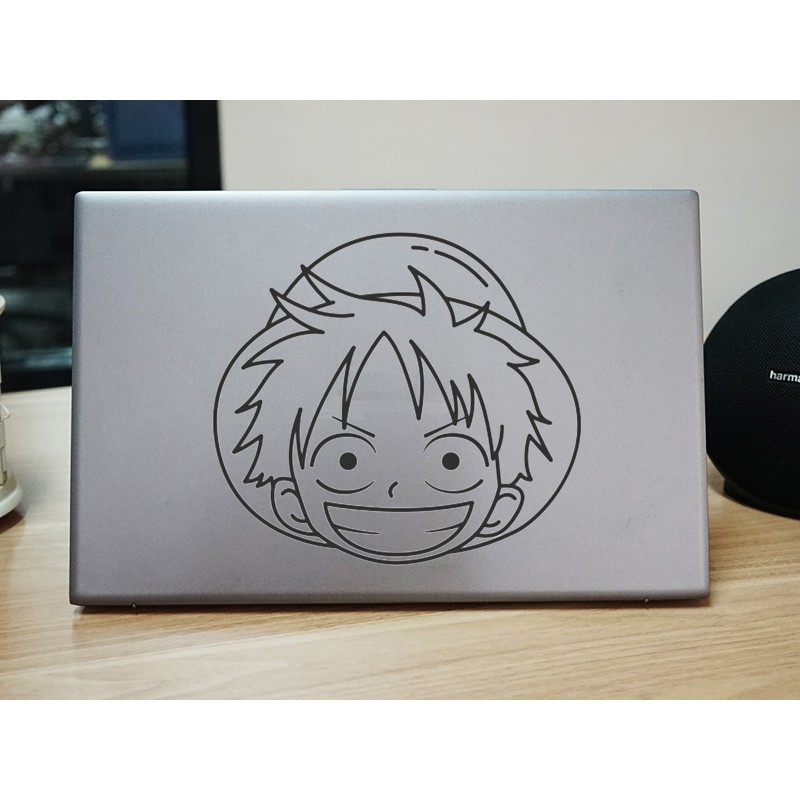 Jual stiker laptop luffy senyum one piece custom stiker murah sticker ...