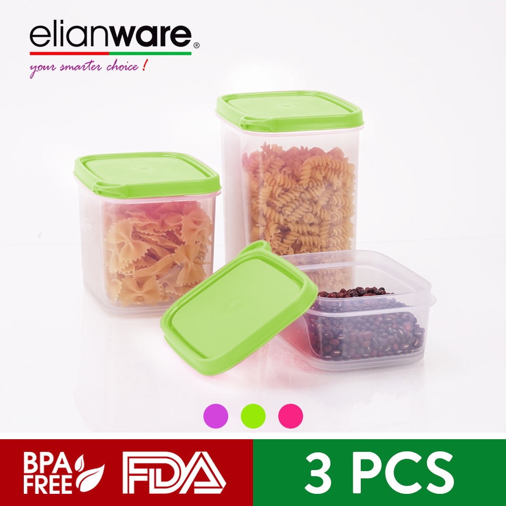 Jual Elianware Multi Purpose Keeper Set BPA Free 800ml 1400ml 2300ml E ...