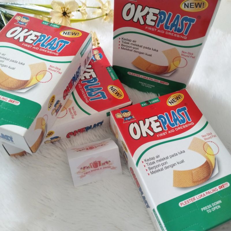 Jual OKEPLAST / Pelester okeplast / obat luka / pelester isi 100pcs/box ...