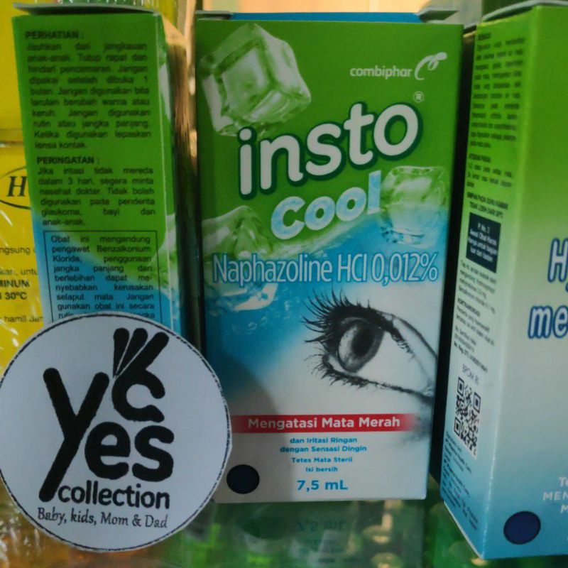 Jual insto regular reguler Dry Eyes Cool obat tetes mata steril 7.5 ml ...