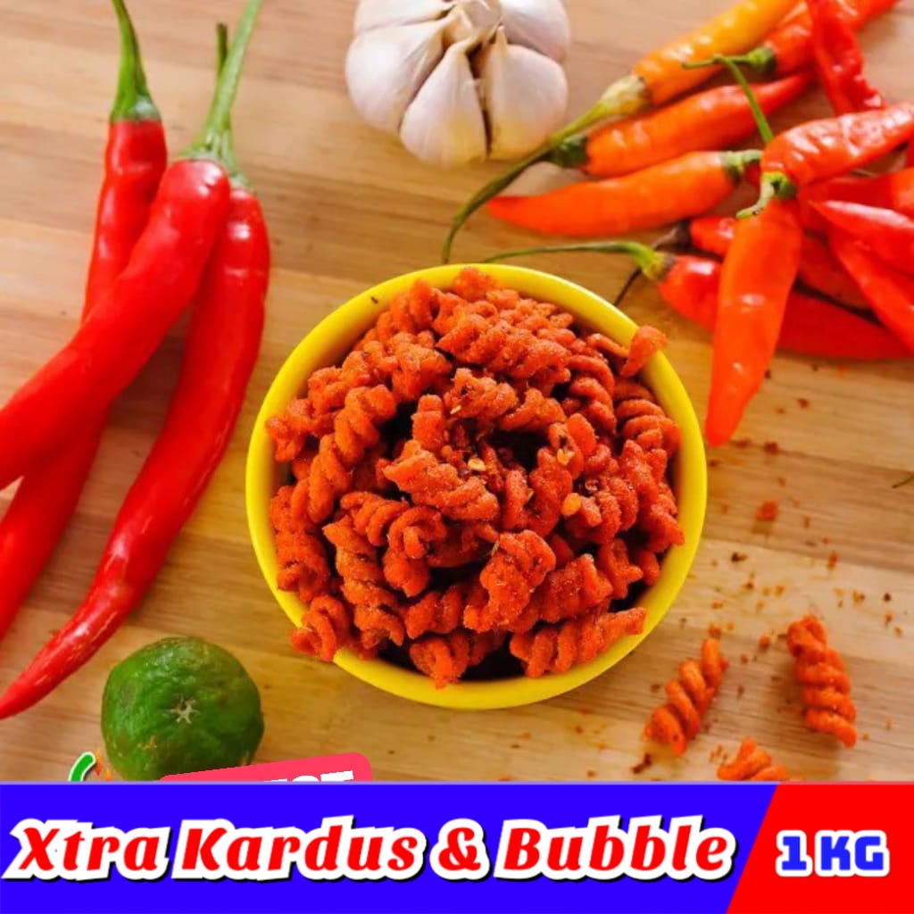 Jual [1Kg] Makaroni Spiral Pedas Asin / Makaroni Pedas Asin - Raos Rasa ...