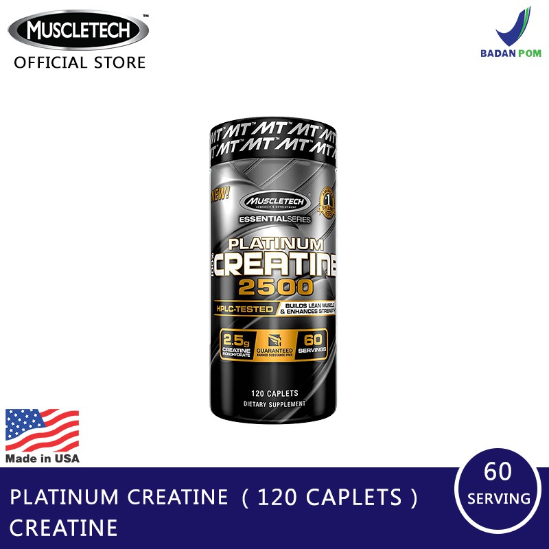 Jual Muscletech Platinum Creatine 2500 120 Tablet | Shopee Indonesia