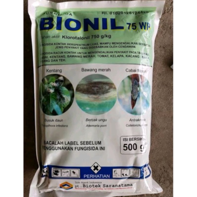 Jual Fungisida Dengan Bahan Aktif Klorotalonil 75WP Bionil ( Pengendali ...