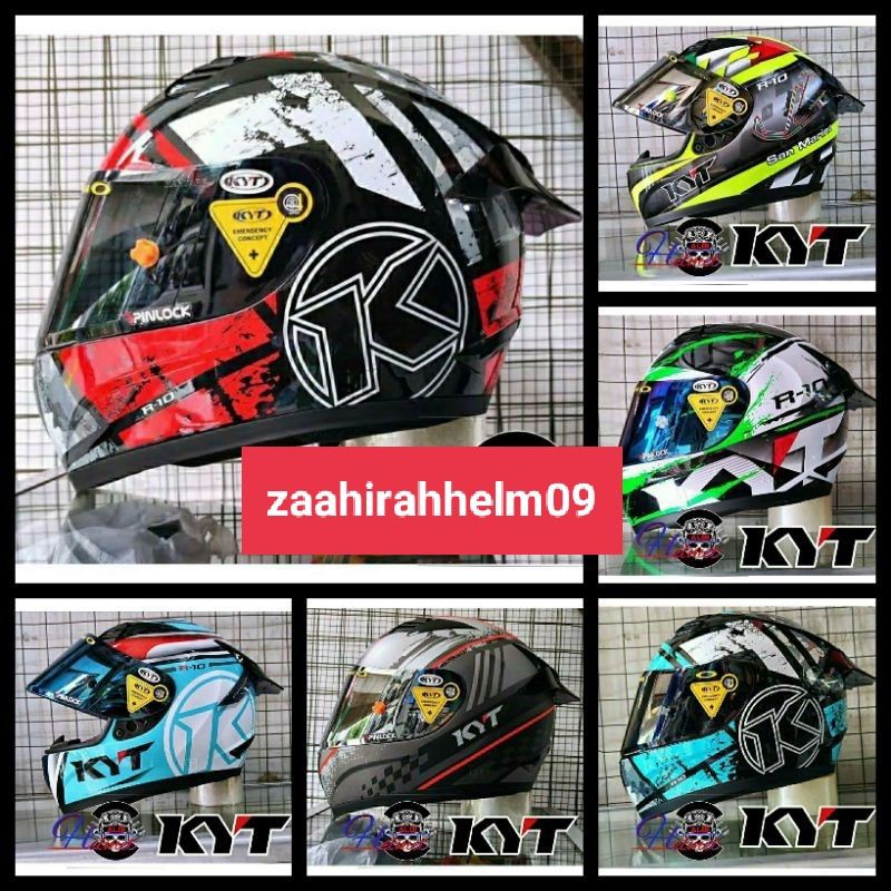 Jual kyt R-10 paket ganteng original DOT-HELM KYT R10 MOTIF-HELM KYT ...