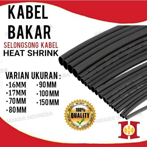 Jual Heat Shrink Kabel Bakar Konektor Penyambung Kabel Isolasi Ukuran ...
