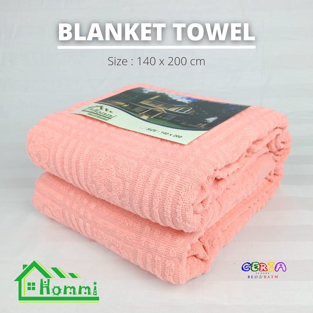 Jual Selimut Handuk Dewasa Polos Katun HOMMI 140x200 cm Varian Warna ...