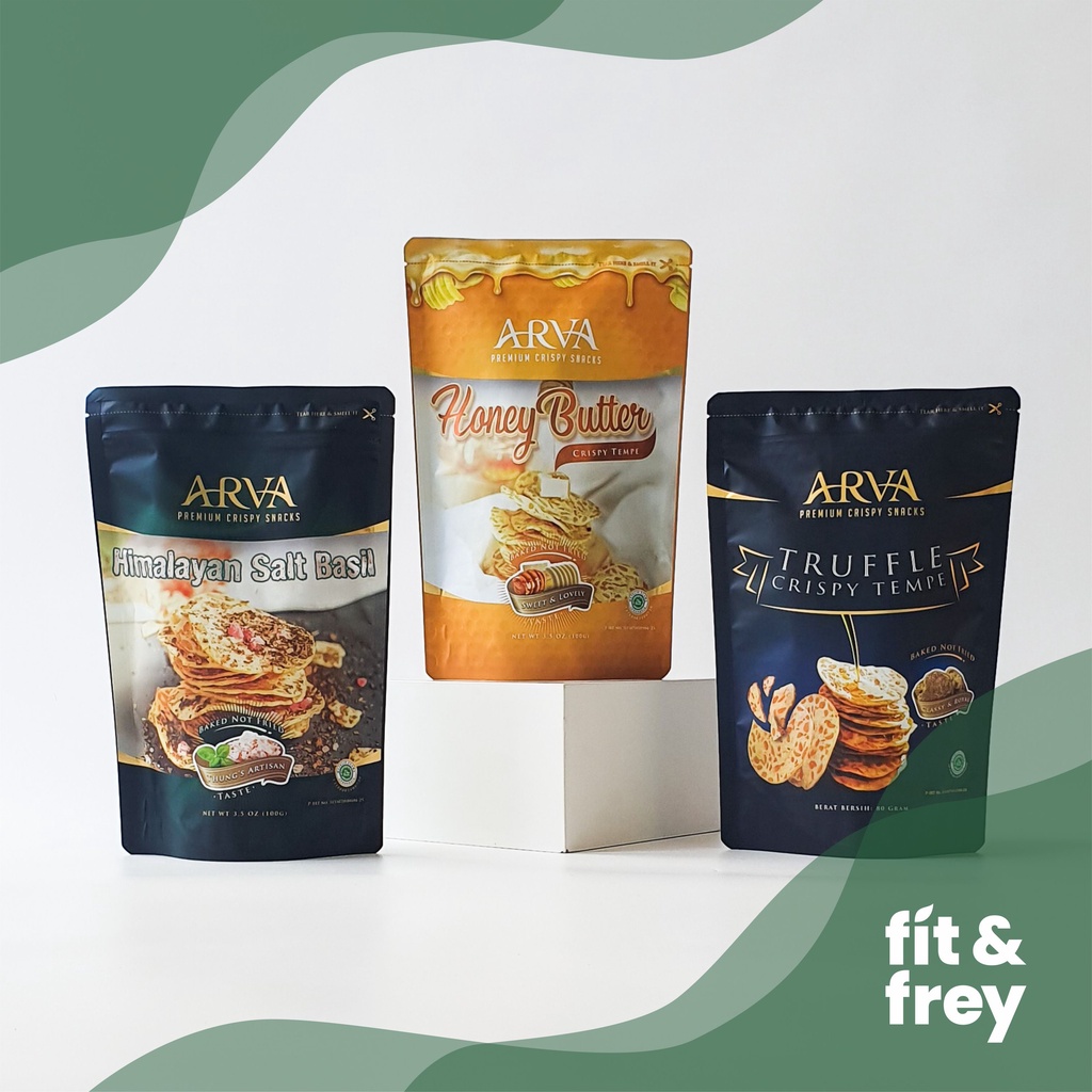 Jual ARVA Keripik Tempe Crispy - Truffle/Himalayan Salt Basil/Honey ...