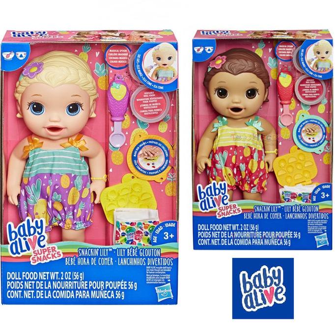 Jual Baby Alive Snackin Lily Super Snacks Original Hasbro | Shopee Indonesia