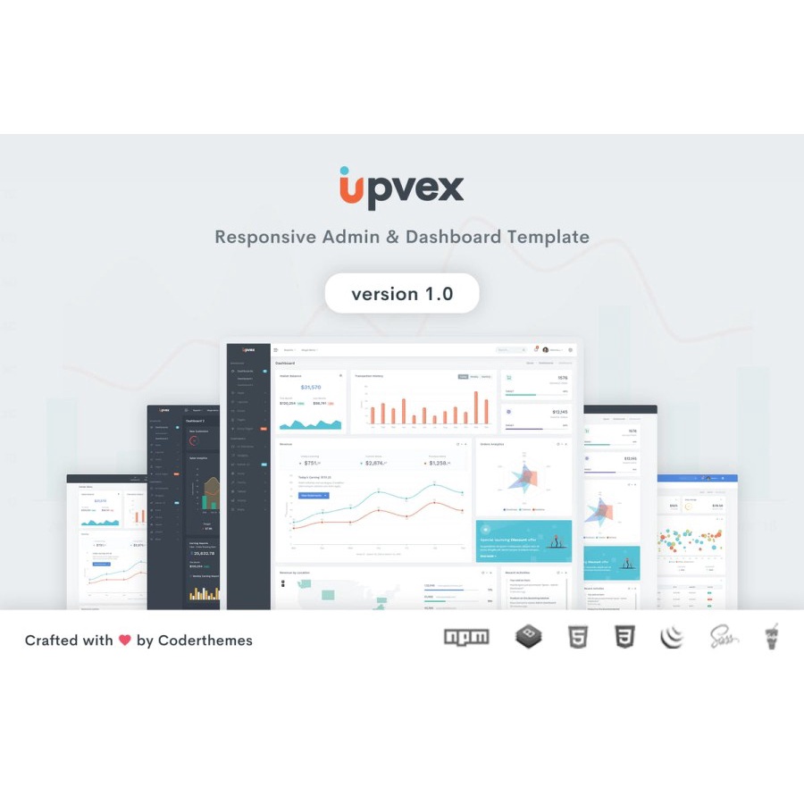 Jual Template Admin Upvex Admin & Dashboard Template - Wooma Enterprise | Shopee Indonesia