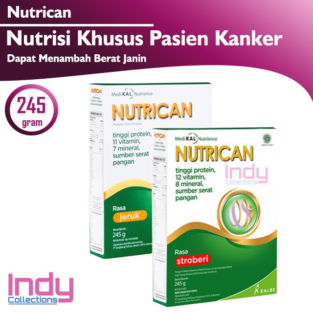 Jual NUTRICAN - SUSU TINGGI PROTEIN NUTRISI KHUSUS PASIEN KANKER - RASA ...