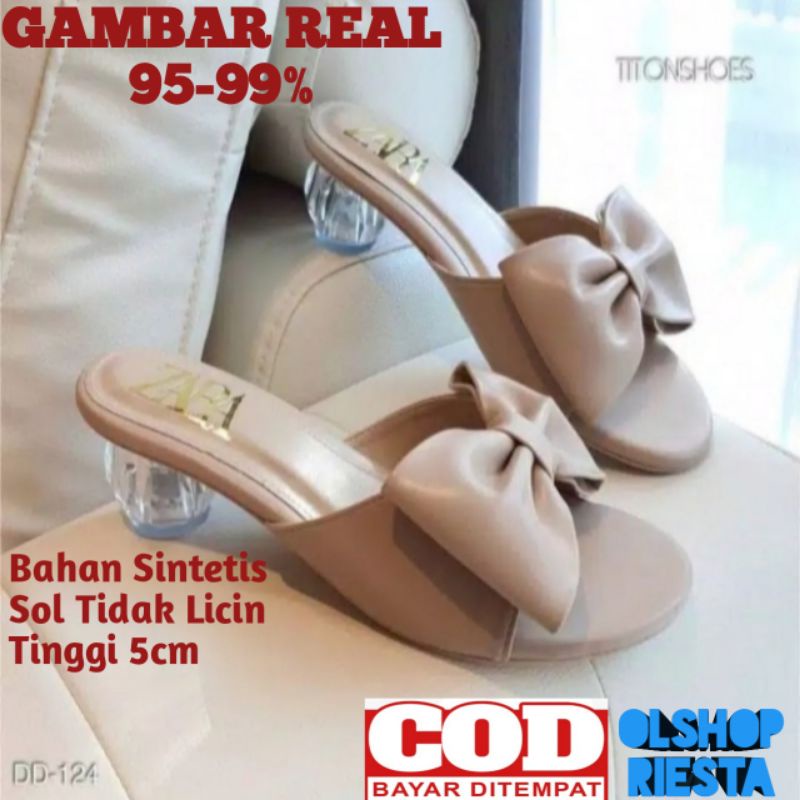 Jual SANDAL SENDAL HEELS HAK KACA PESTA CANTIK WANITA KEKINIAN CEWEK ...