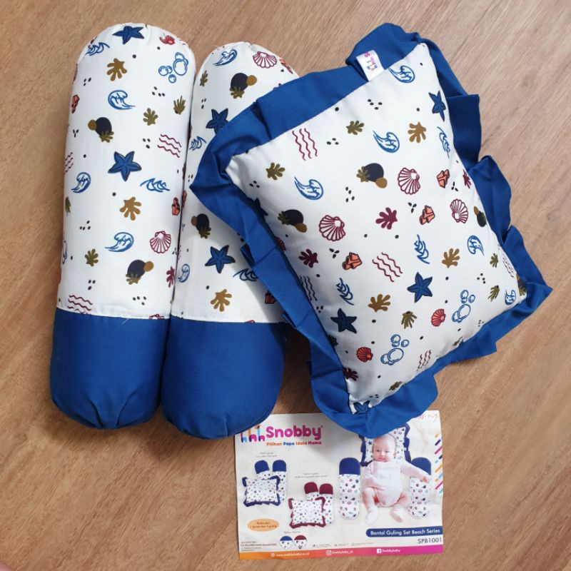 Jual Snobby Bantal Guling Bayi Set 3 in1 (1 Bantal + 2 Guling) Snobby ...