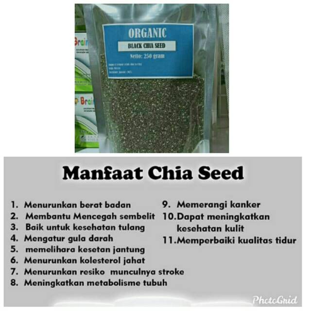 Jual Chia Seed Origin Mexico 250 gram | Shopee Indonesia