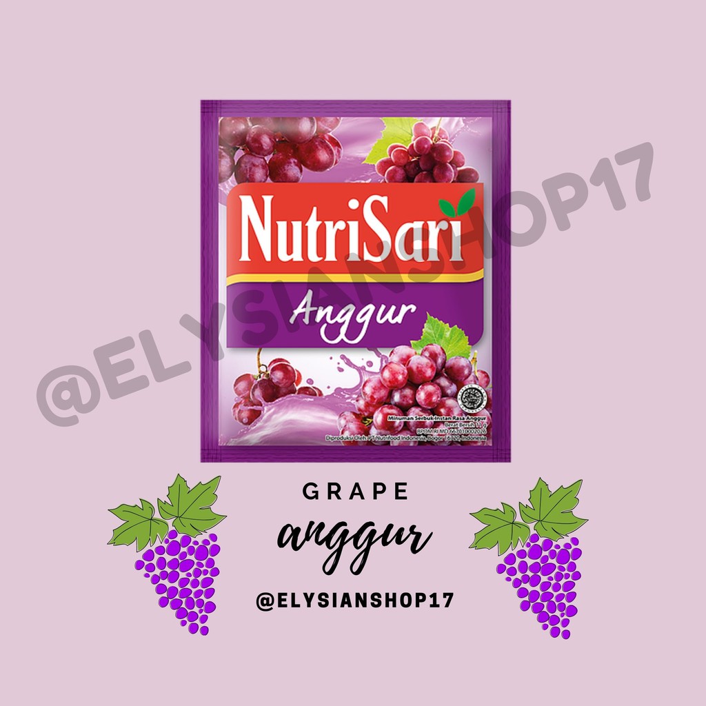 Jual Nutrisari Anggur 1 Sachet | Shopee Indonesia