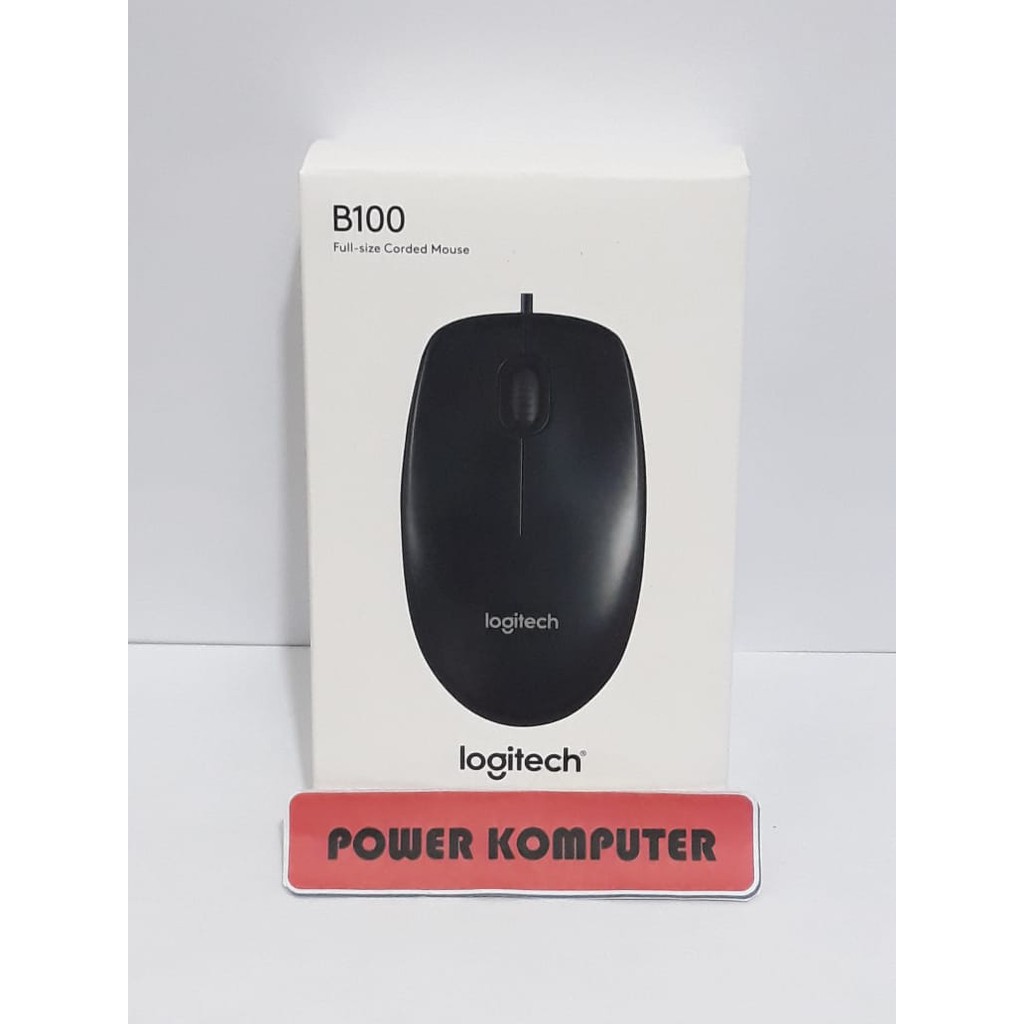 Jual Mouse Logitech B100 Original - Optical Mouse USB Standar Logitech ...