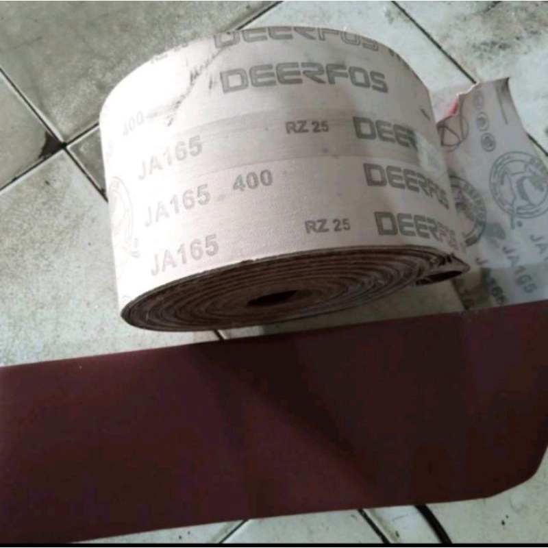 Jual Amplas gosok hune Deerfos anti rontok grit 80 120 150 180 220 320 400 per roll 60 meter ...