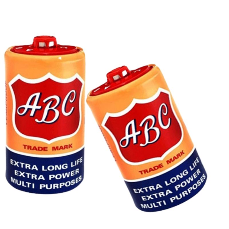 Jual Batu Baterai ABC Kuning Besar R20 S R20S Tipe D 2 PCS, batu batre ...