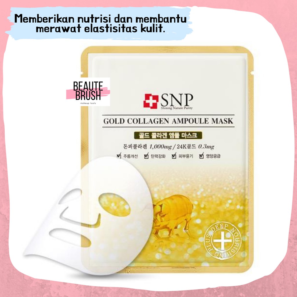 Jual SNP Gold Collagen Ampoule Mask | Shopee Indonesia