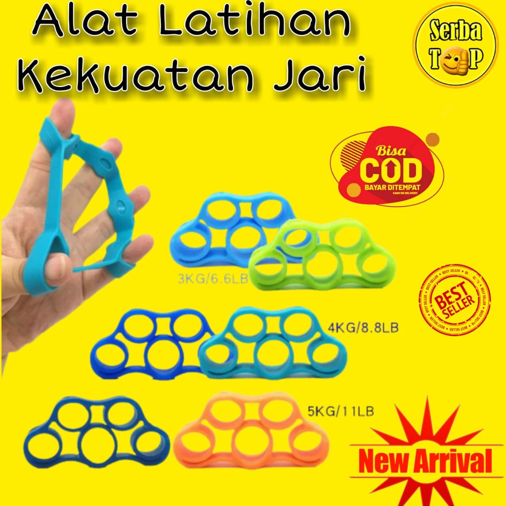 Jual Terapi Jari Alat Kekuatan Latihan ke Jari Finger Silikon Alat ...