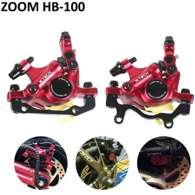 Jual Zoom Xtech Hb100 Mtb Line Pulling Hydraulic Brake Calipers 1 ...