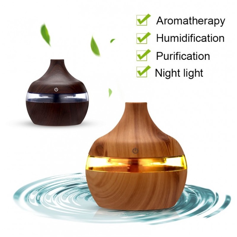 Jual Ultrasonic Air Humidifier Aroma Essential Oil 300ml | Shopee Indonesia