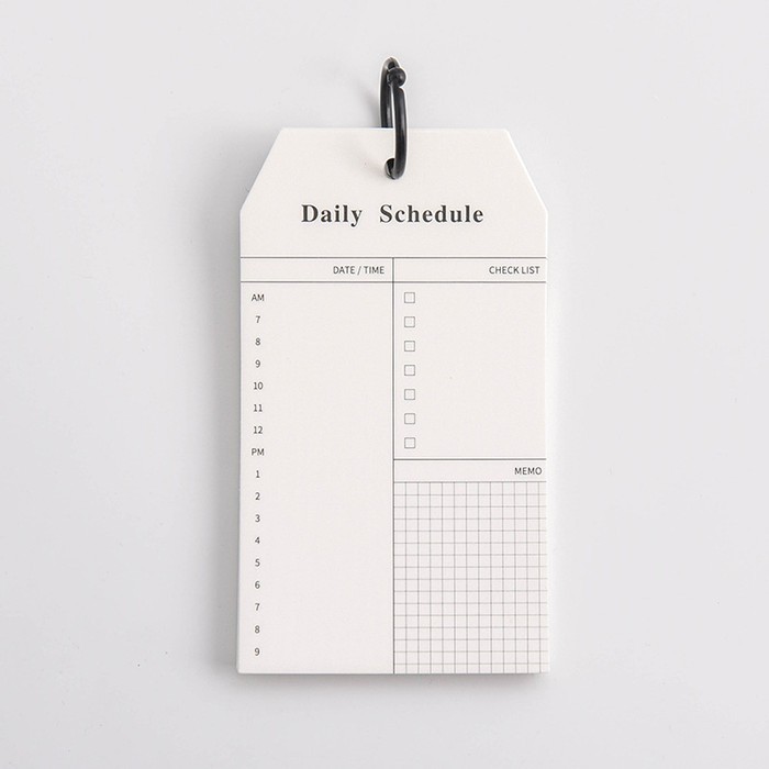 Jual Kertas Catatan Notes Agenda / Jadwal Harian Dengan Ring (50 Lembar ...