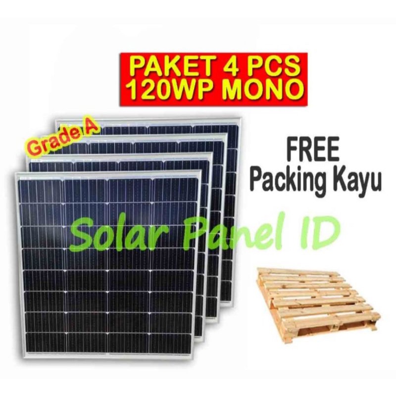 Jual Solar Panel 120wp Mono Crystalline Panel Surya 120wp Mono | Shopee ...