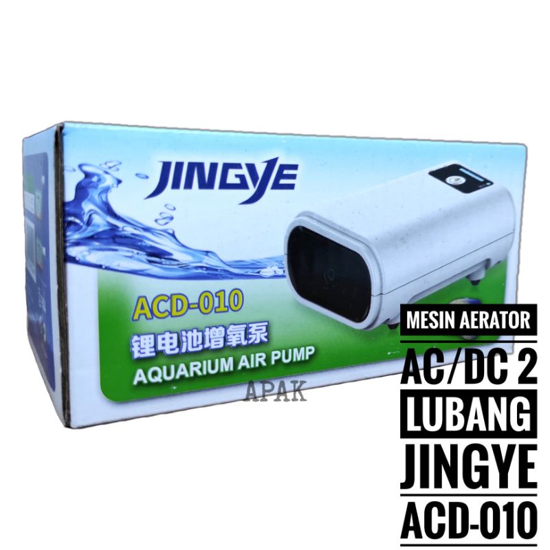 Jual Jingye ACD-010 mesin aerator AC DC pompa udara aquarium JING YE 010 | Shopee Indonesia