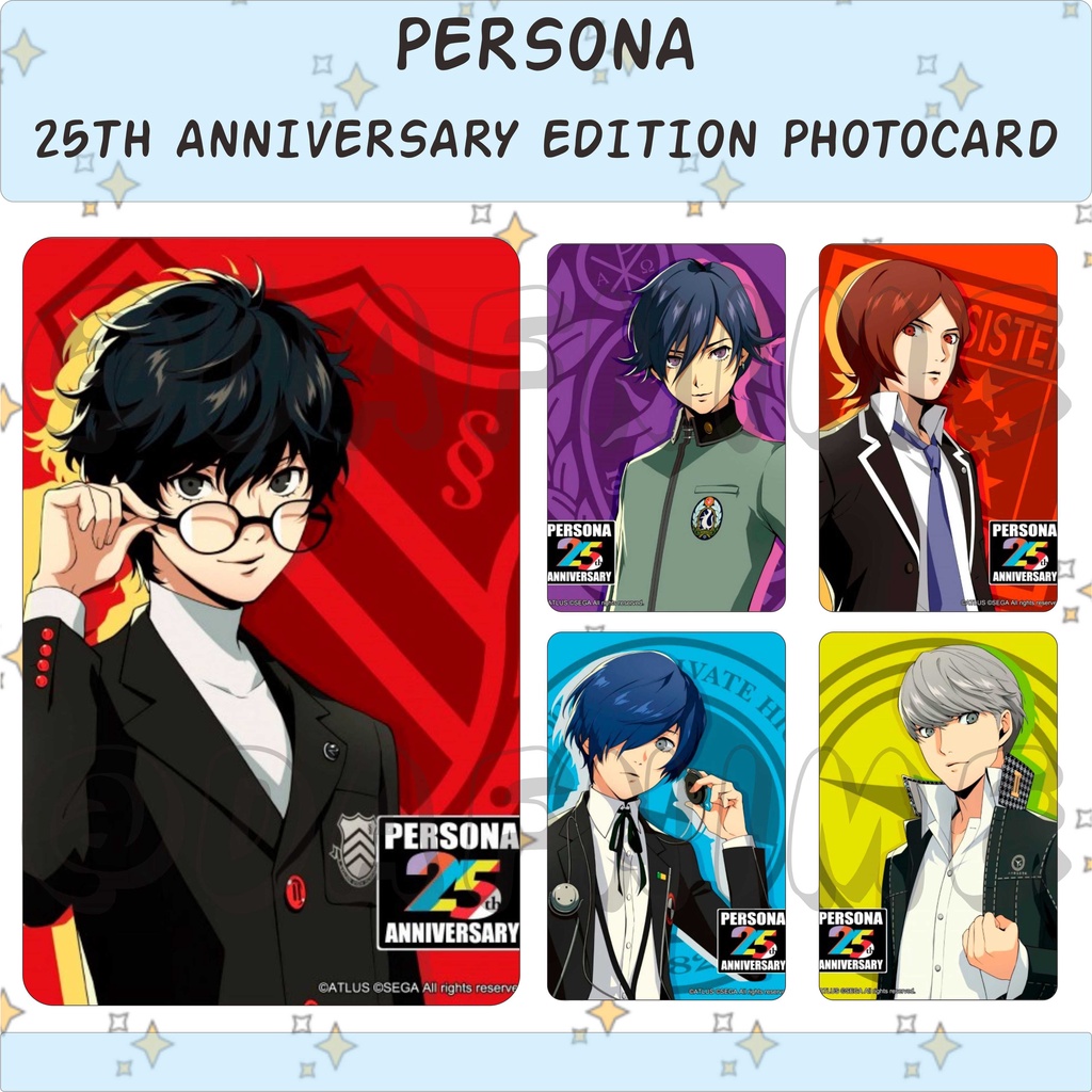 Jual PERSONA 25TH ANNIVERSARY EDITION PHOTOCARD ANIME | Shopee Indonesia