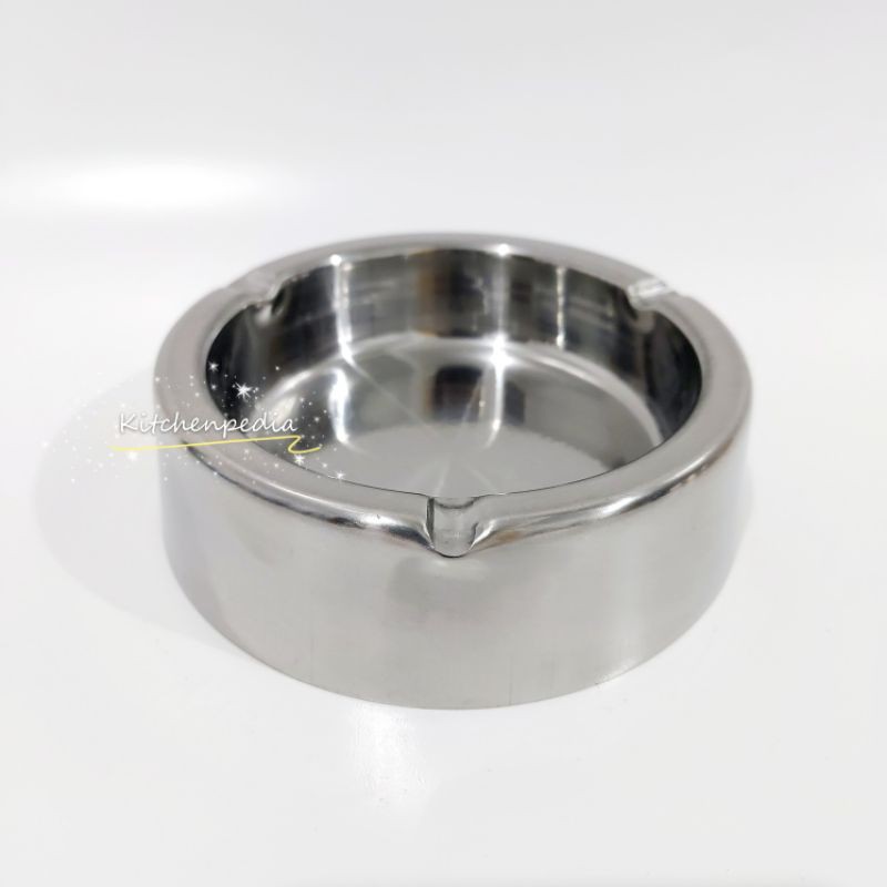 Jual Asbak Stainless Steel Asbak Bulat Round Ashtray 11 cm ( Bahan ...