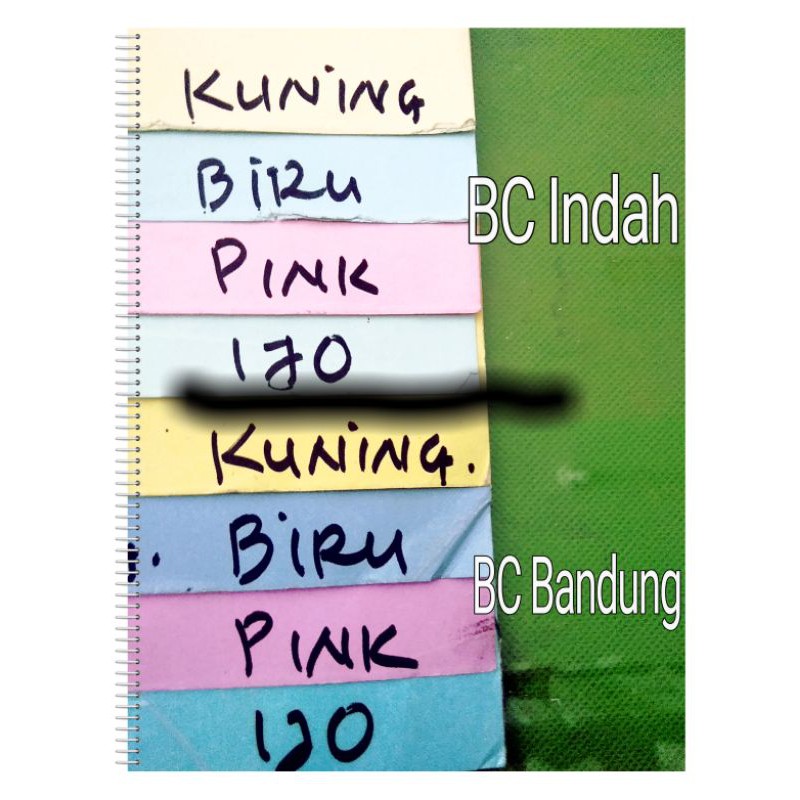 Jual Kertas BC (Brief Card) Tebal 160gsm ukuran F4 | Shopee Indonesia
