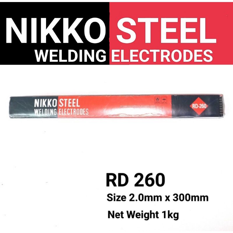 Jual Kawat Las Listrik Elektroda Nikko Steel 2mm x 300mm kemasan isi 1kg | Shopee Indonesia