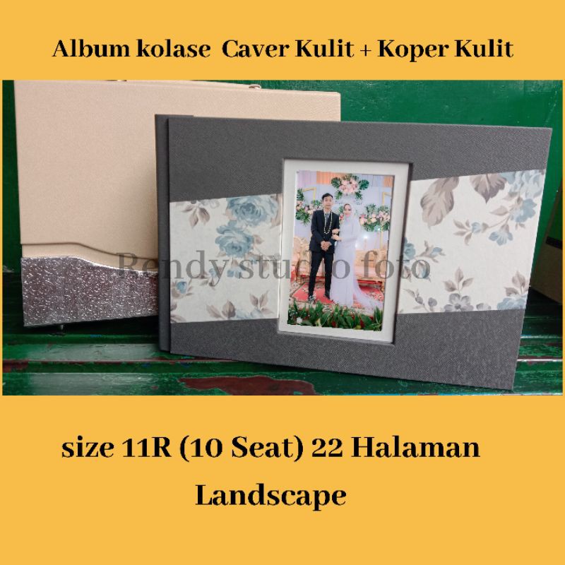 Jual Album Kolase Caver Kulit Cetak+Edit 11R 10 seat(22 halaman) | Shopee Indonesia