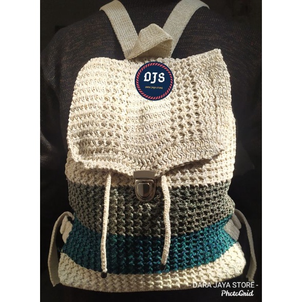 Jual Random Tas Ransel Rajut Salur Besar | Shopee Indonesia