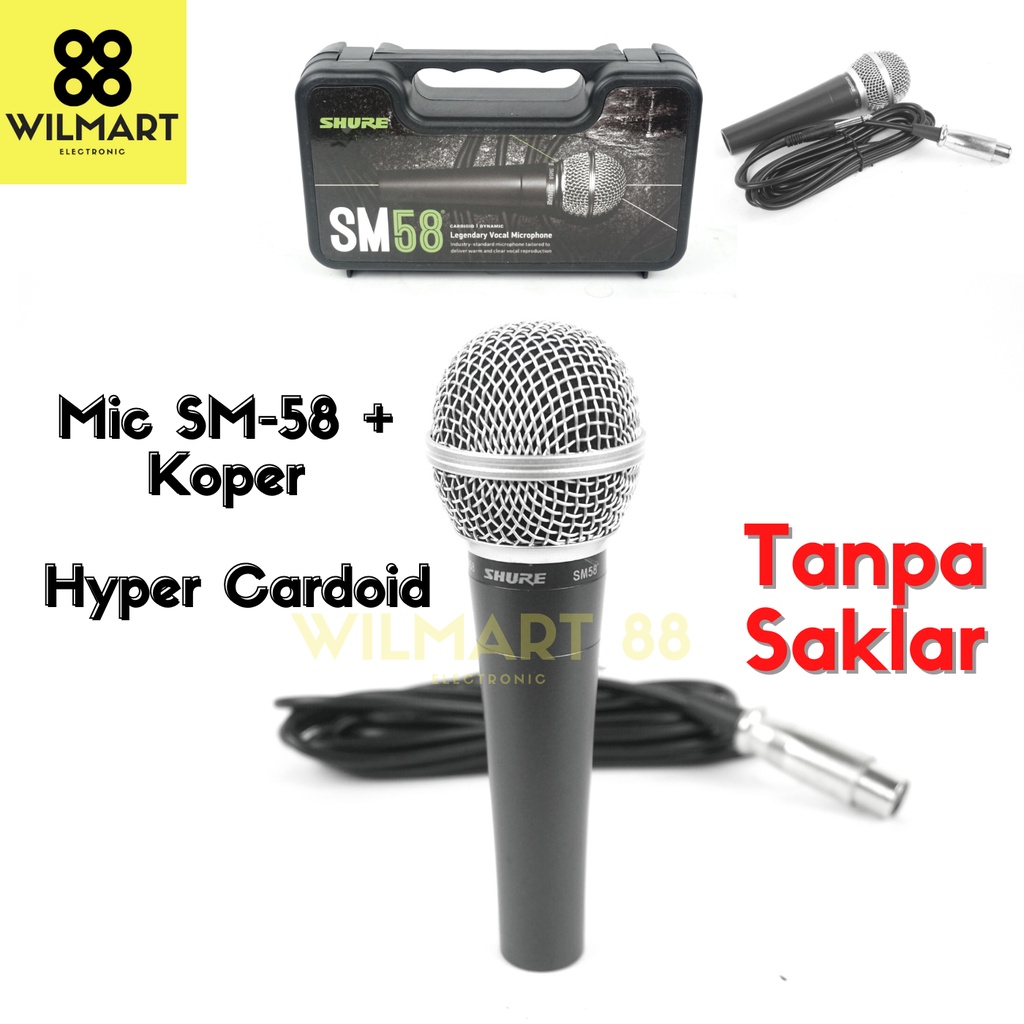 Jual [ COD] Mic Kabel SM-58 LC - Cardoid Dynamic (Tanpa On/Off ...