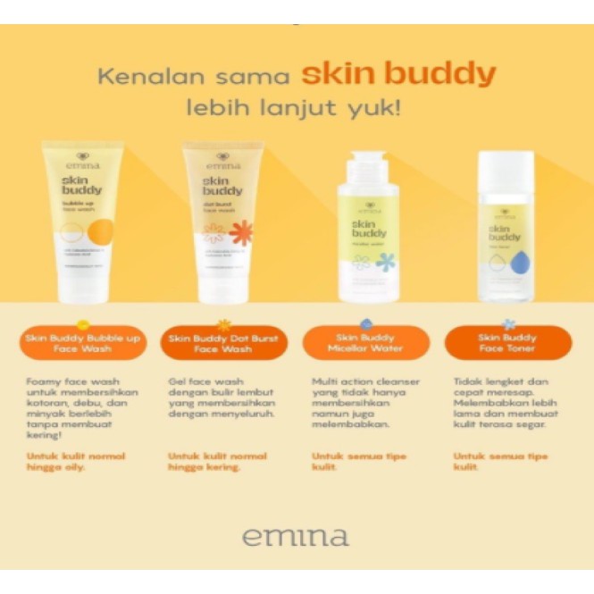 Jual Paket Skin Care Emina Skin Buddy Series paket Glowing termurah ...
