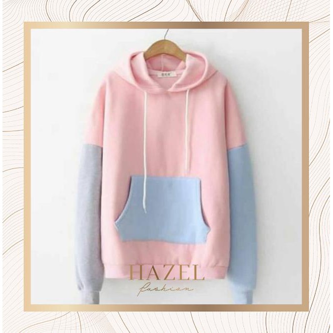 Jual Produk Terbaru Hoodie Jaket Wanita Polos Sweater Warna Pastel Soft ...
