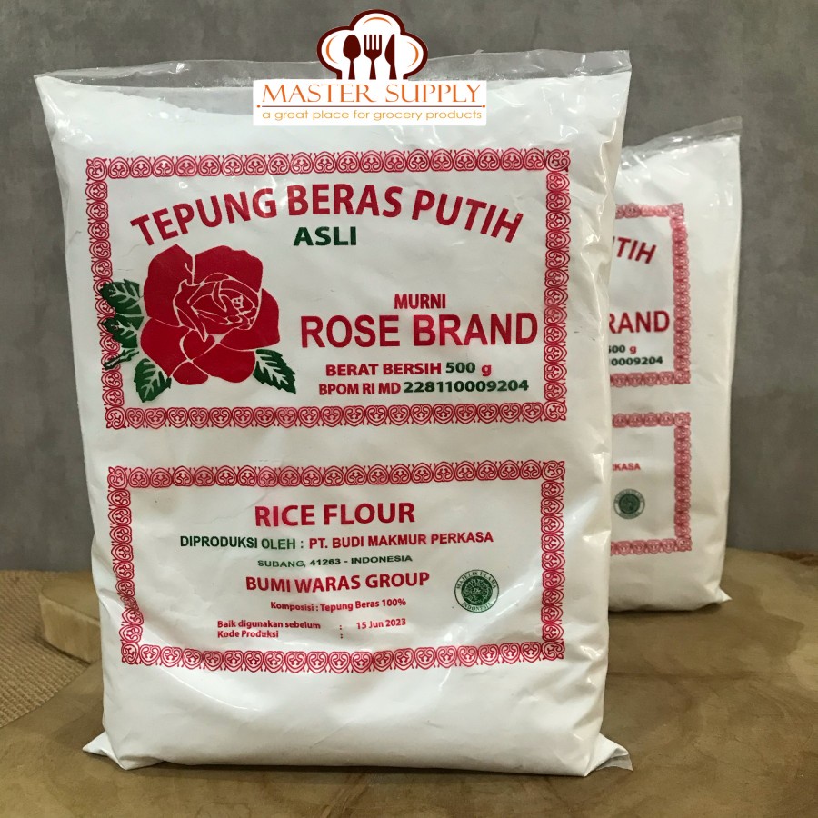 Jual ROSE BRAND RICE FLOUR 500 GR / TEPUNG BERAS MURNI ROSE BRAND HALAL ...