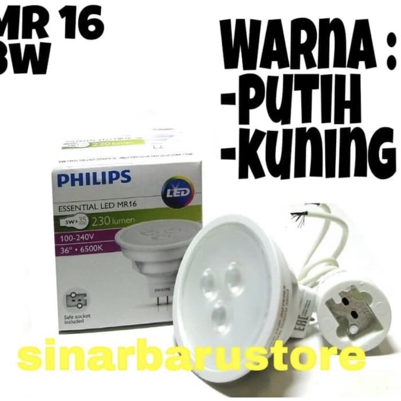Jual Lampu Lemari/Etalase/Bufet Halopika LED "Philips" MR-16+Fitting ...
