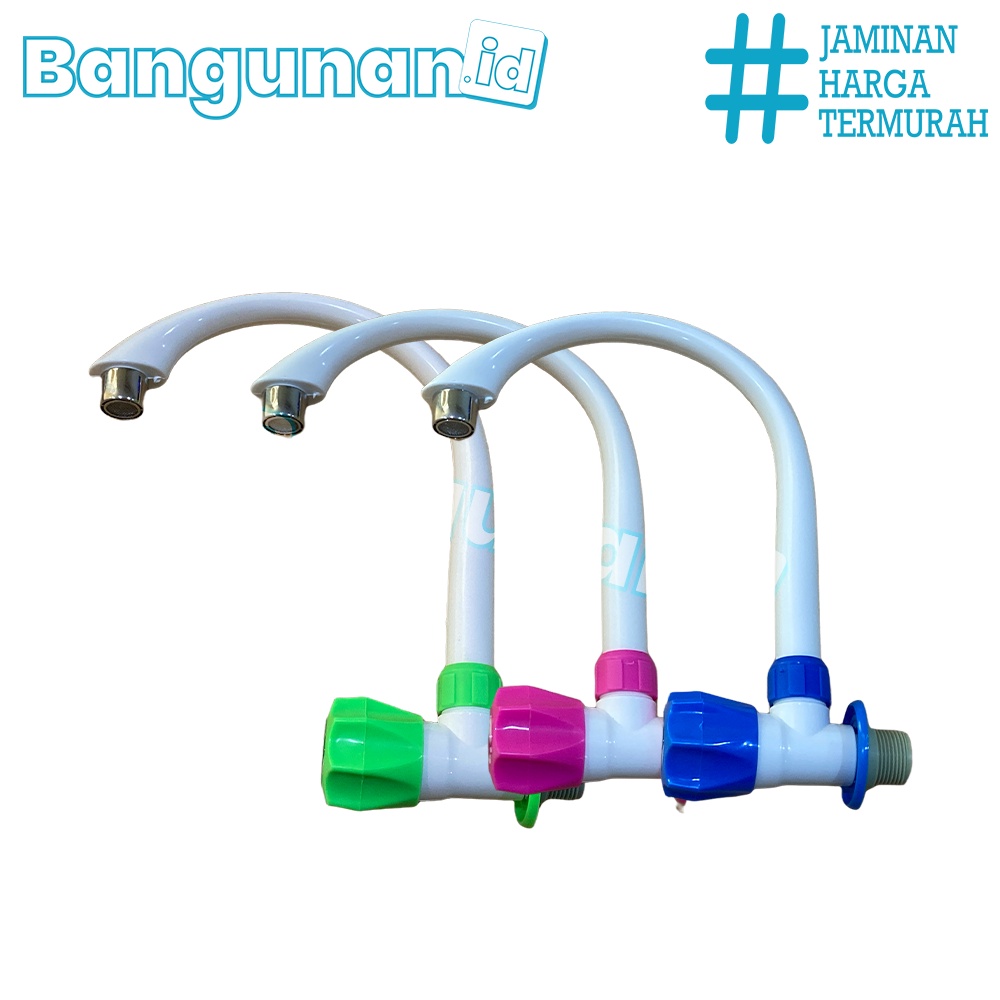 Jual KRAN TEMBOK SINK ANGSA PVC SKT / BAK CUCI PIRING TANGAN PLASTIK ...