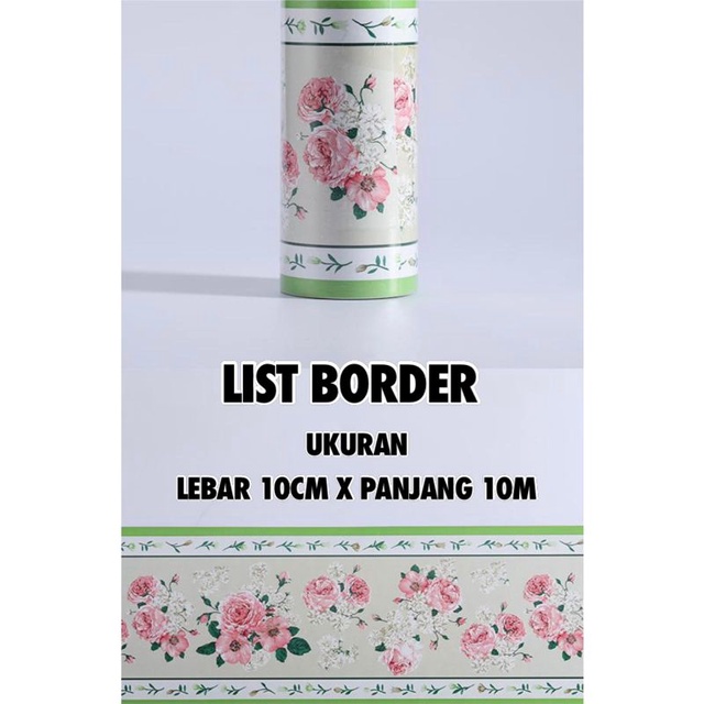 Jual LIST BORDER STICKER UK LEBAR 10CM X PANJANG 10M | Shopee Indonesia