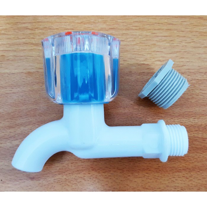 Jual Kran plastik pvc tembok putar / Keran Air PVC kristal Putar ...