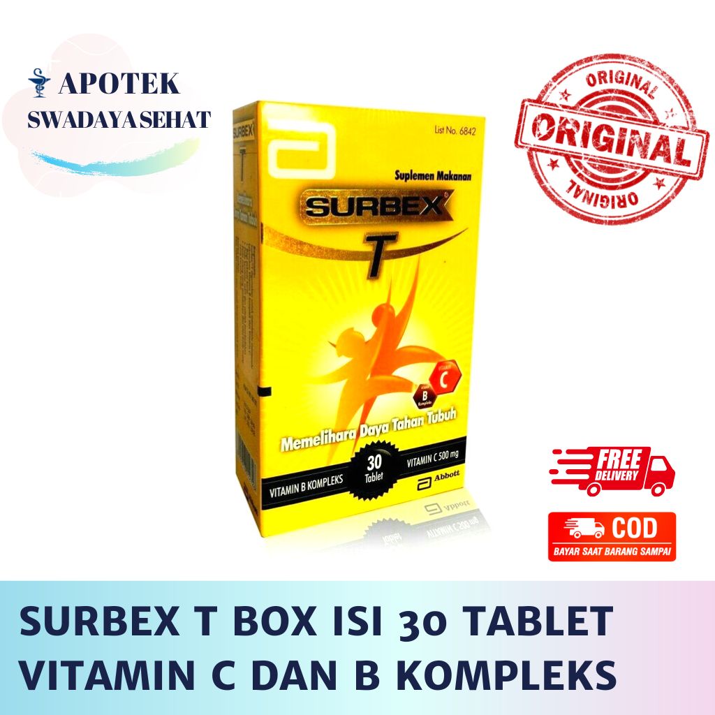 Jual SURBEX T BOX ISI 30 TABLET - Multivitamin Vitamin C Dan B Kompleks ...