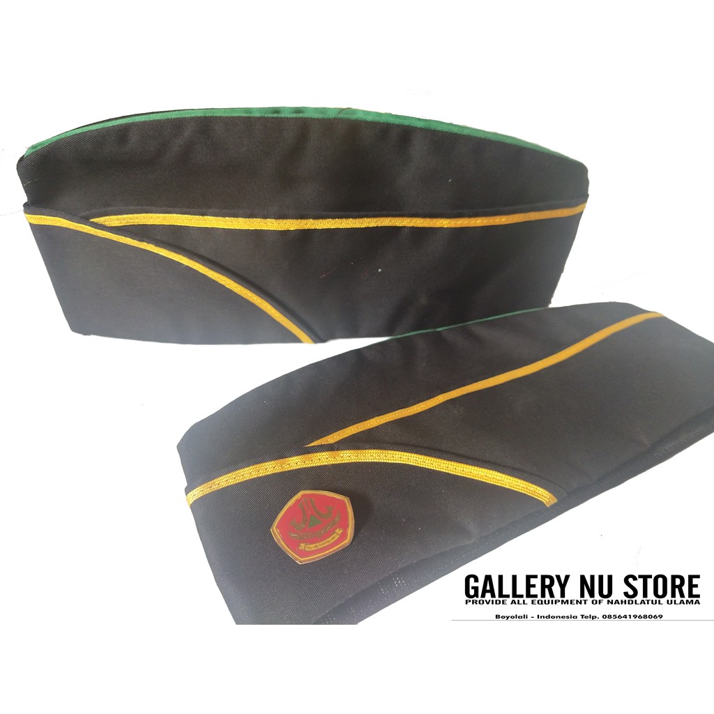 Jual Peci Mute Banser Lengkap Pin / emblem - Peci PDH Banser | Shopee ...