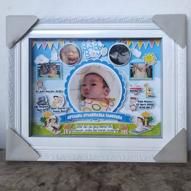 Jual Pop up Frame 3D biodata bayi | Shopee Indonesia